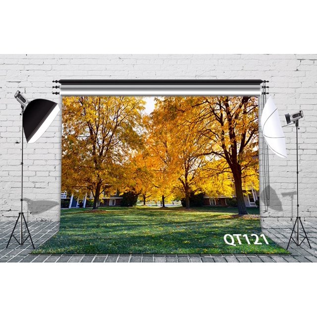 HelloDecor 7x5ft Garden Autumn Scenery Fall Photo Backdrop Photography ...