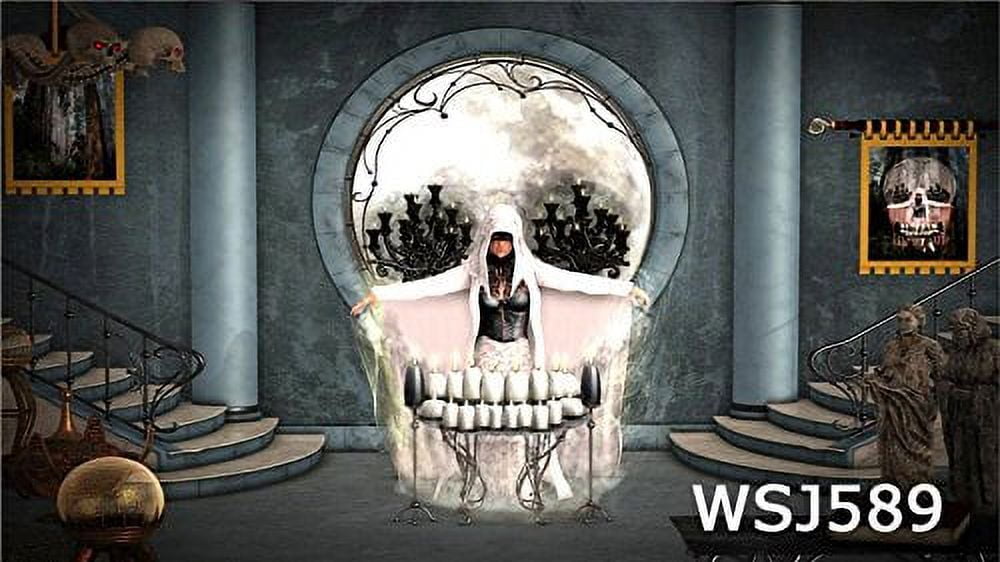 HelloDecor 7x5ft Hallowmas Theme Skull Photography Backdrop Photo ...