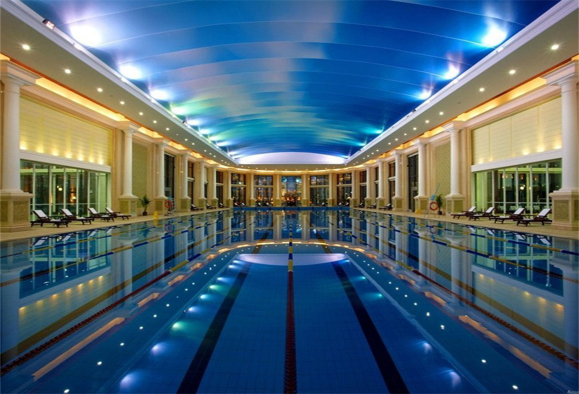 HelloDecor 7x5ft Interior Swimming Pool Background Luxury Hotel ...
