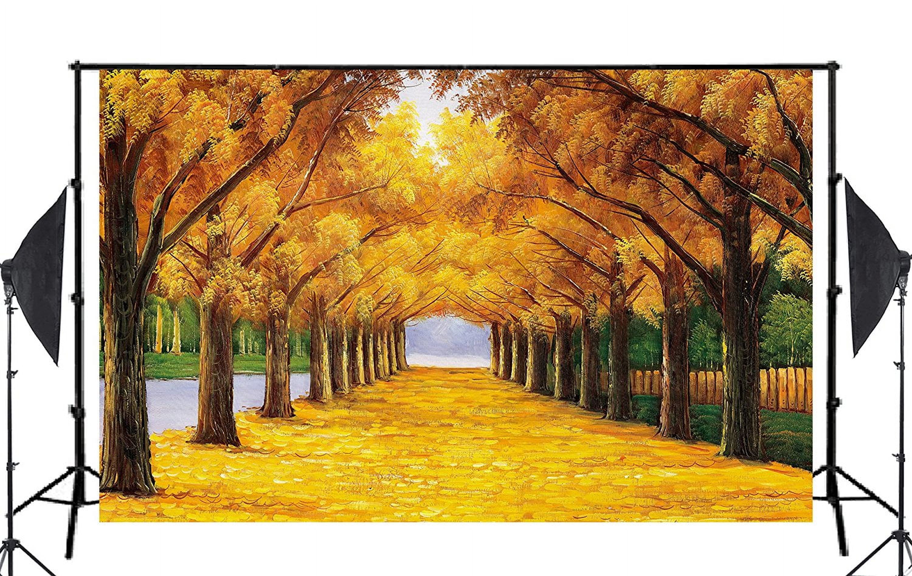 HelloDecor Polyester Fabric 7x5ft Maple Photo Background Photography ...