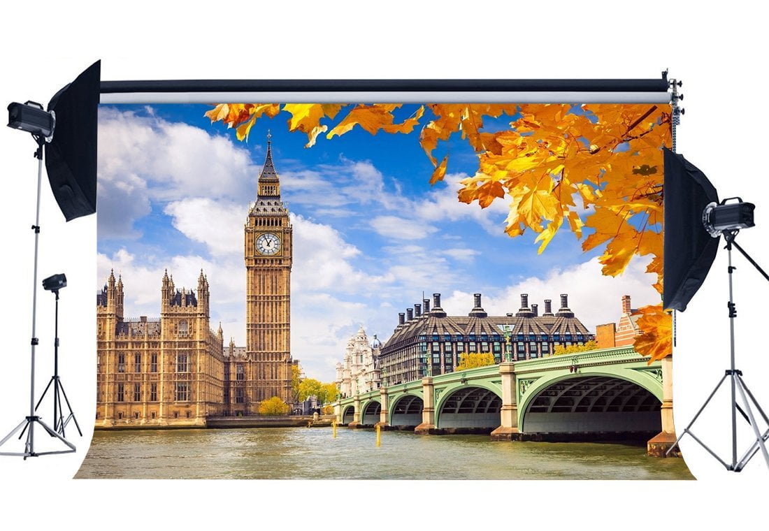 HelloDecor 7x5ft Photography Backdrop Big Ben London Thames European ...