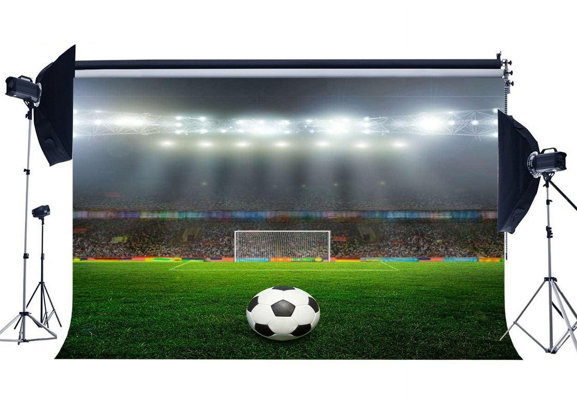 HelloDecor 7x5ft Photography Backdrop Football Field Green Grass Stage ...