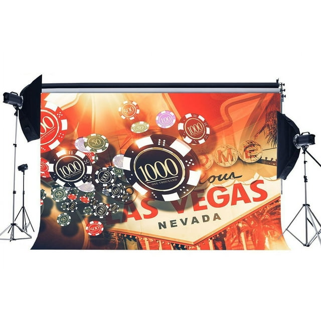 HelloDecor 7x5ft Photography Backdrop Las Vegas Backdrops for Baby Kids ...