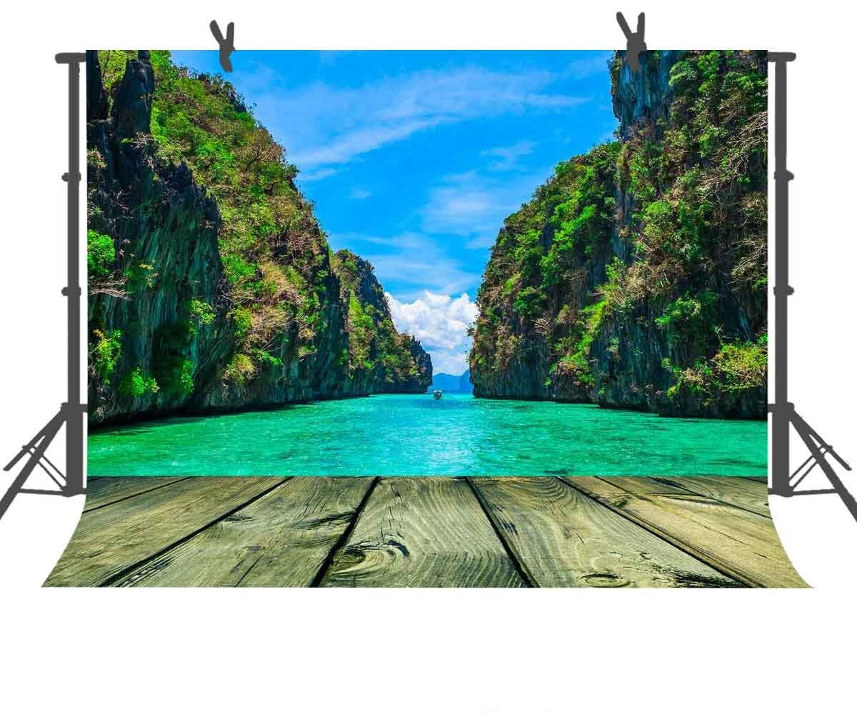 HelloDecor 7x5ft Photography Backdrop Mountains and Lake Photo ...