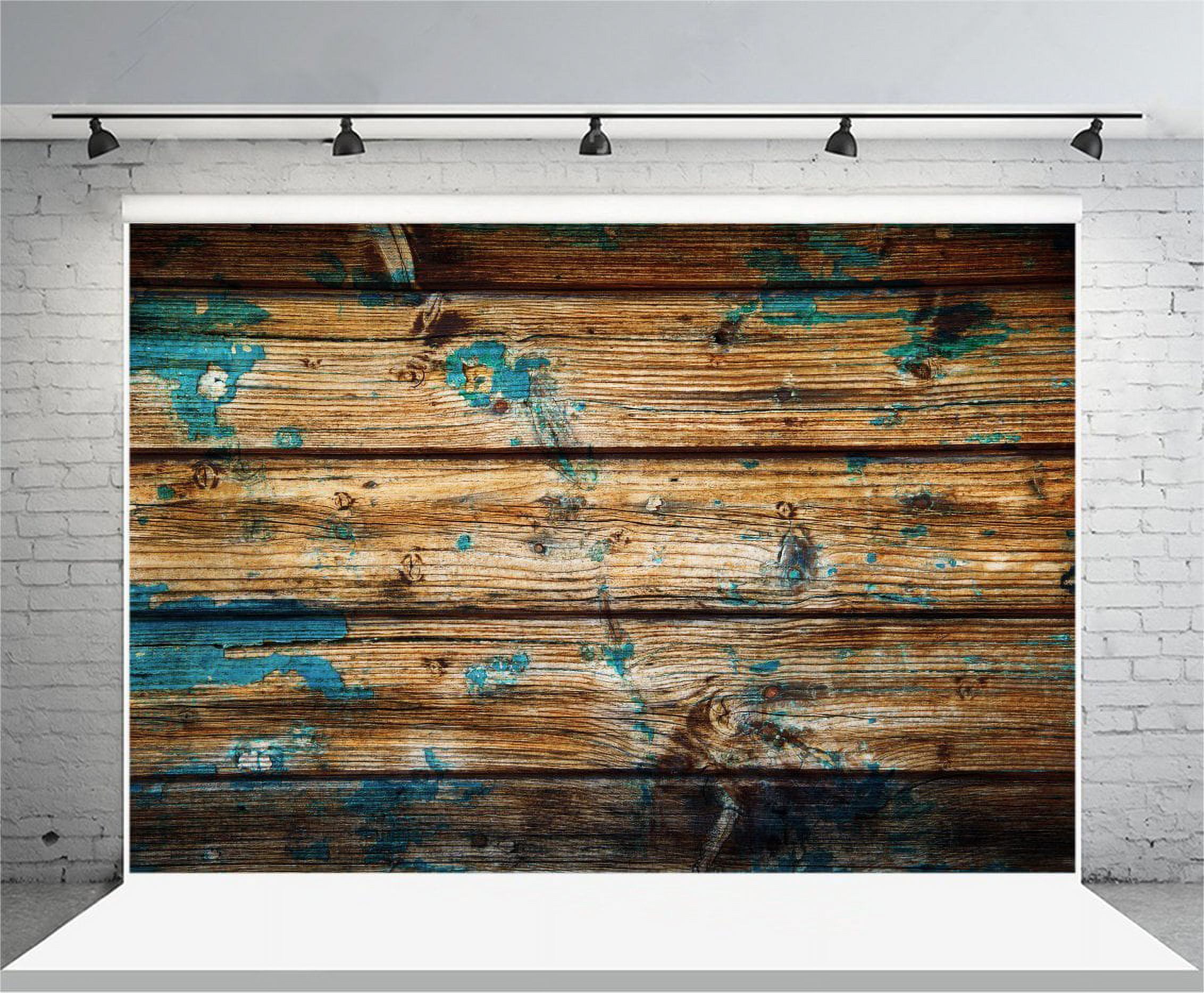 HelloDecor 7x5ft Photography Background Retro Wood Texture Rustic ...