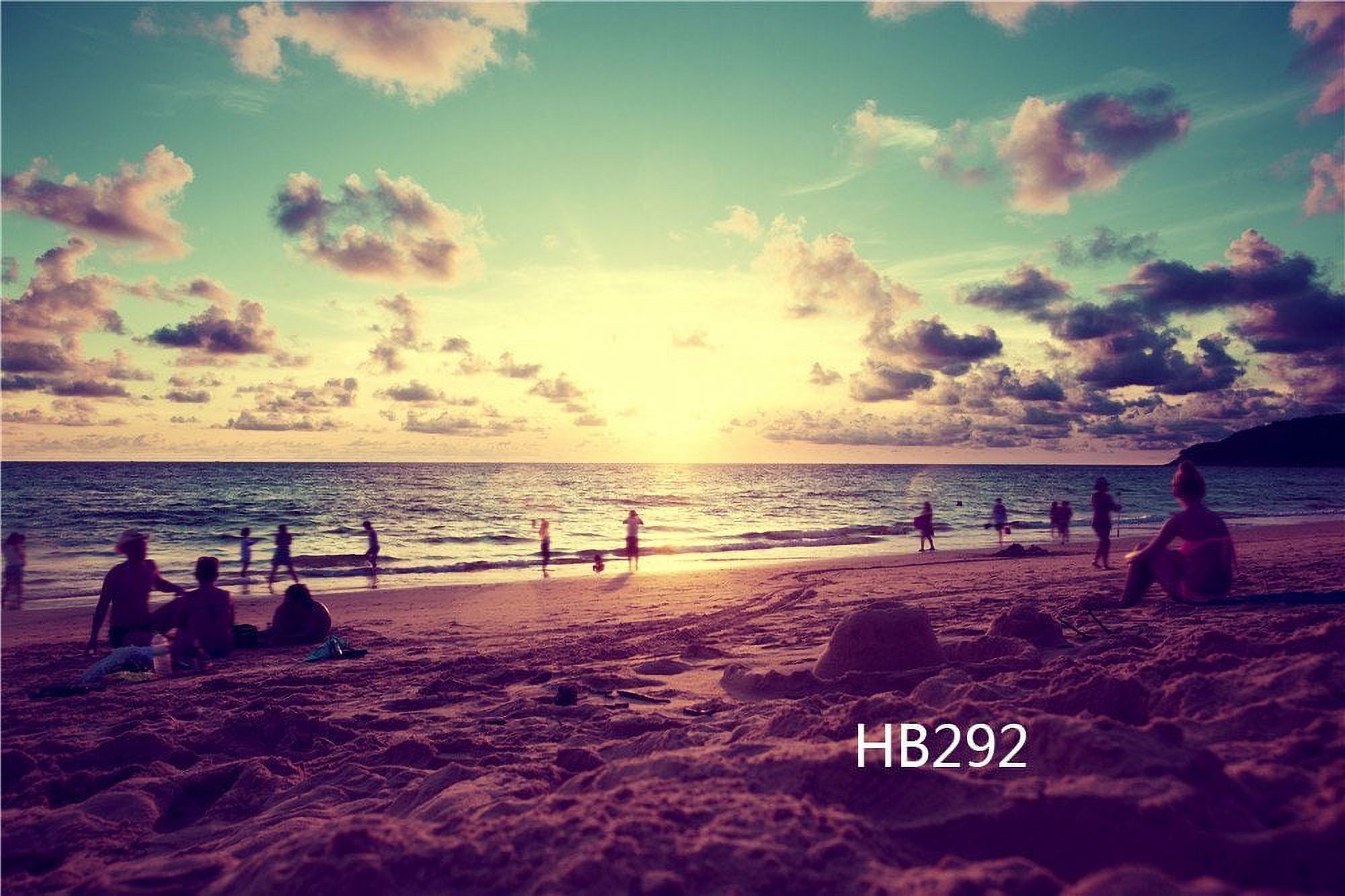 HelloDecor 7x5ft Play on the Beach Photography Background Photography ...