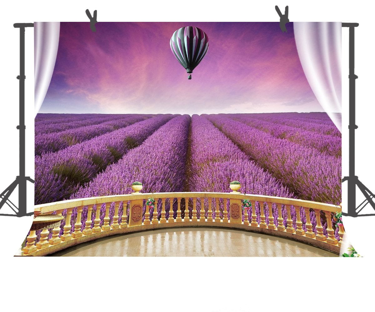 HelloDecor 7x5ft Provence Lavender Manor Photography Backdrop For ...