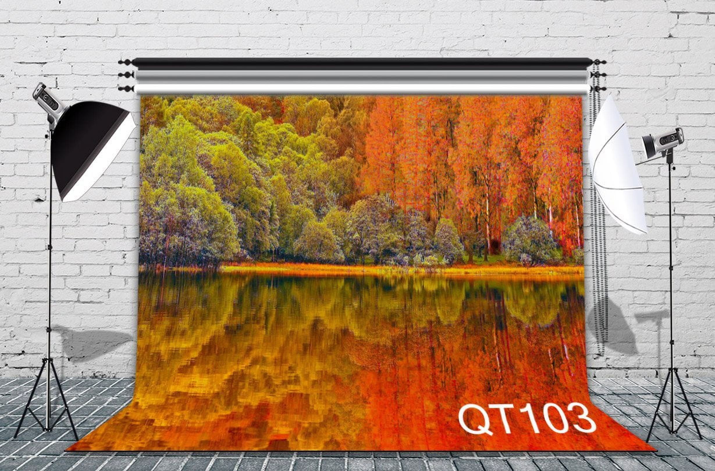 HelloDecor 7x5ft River Scene Fall Scenery Fall Photography Backdrops ...