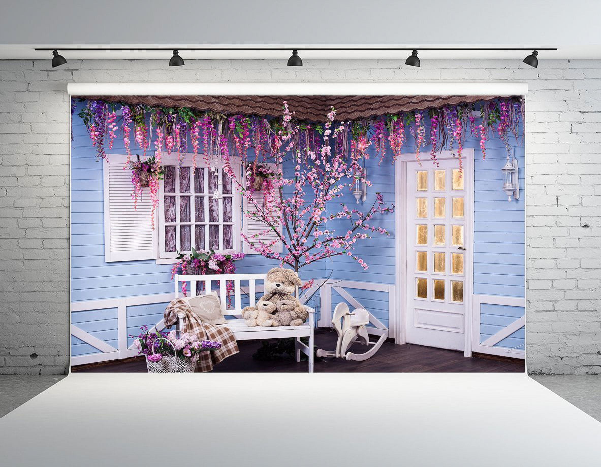 HelloDecor 7x5ft Spring Backdrops for Photography Indoor Scenery ...