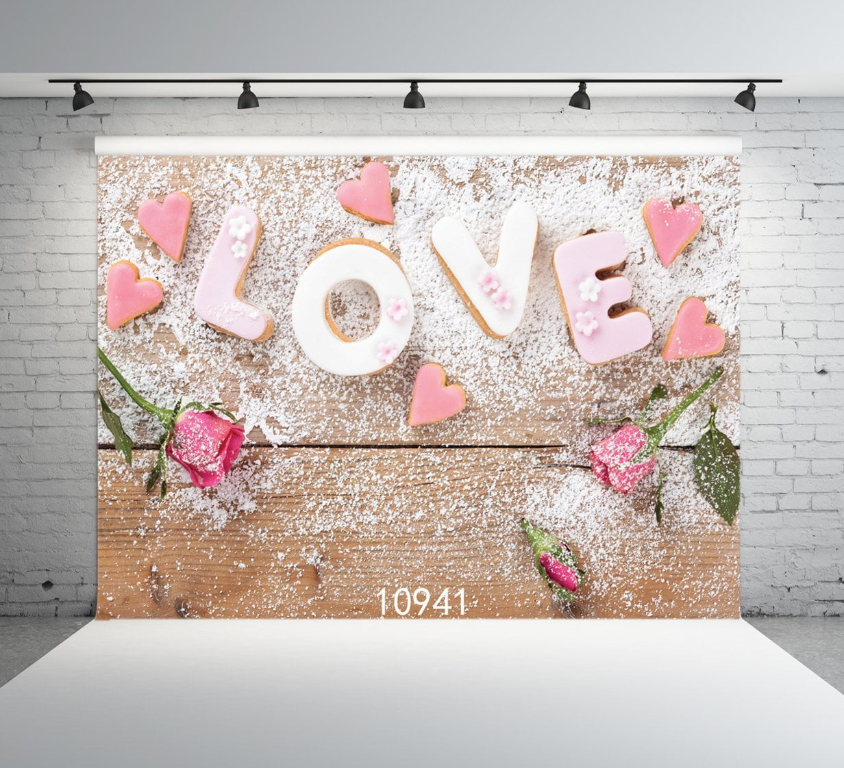 HelloDecor 7x5ft Valentine's Day Photography Backdrop Wood Photo Studio ...