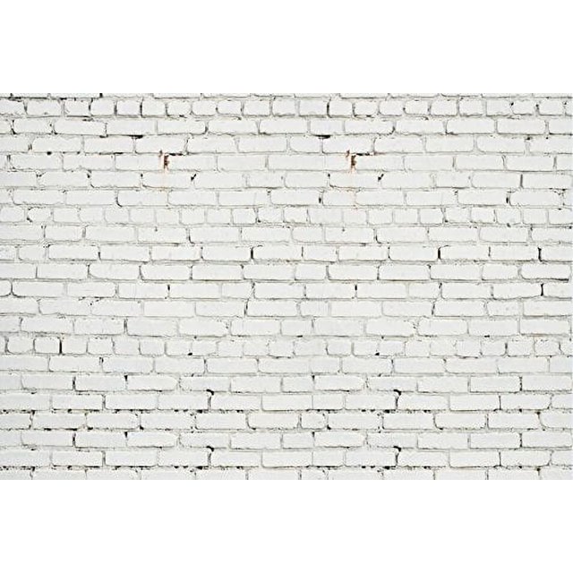HelloDecor 7x5ft White Brick Wall Backdrop Photography Background ...