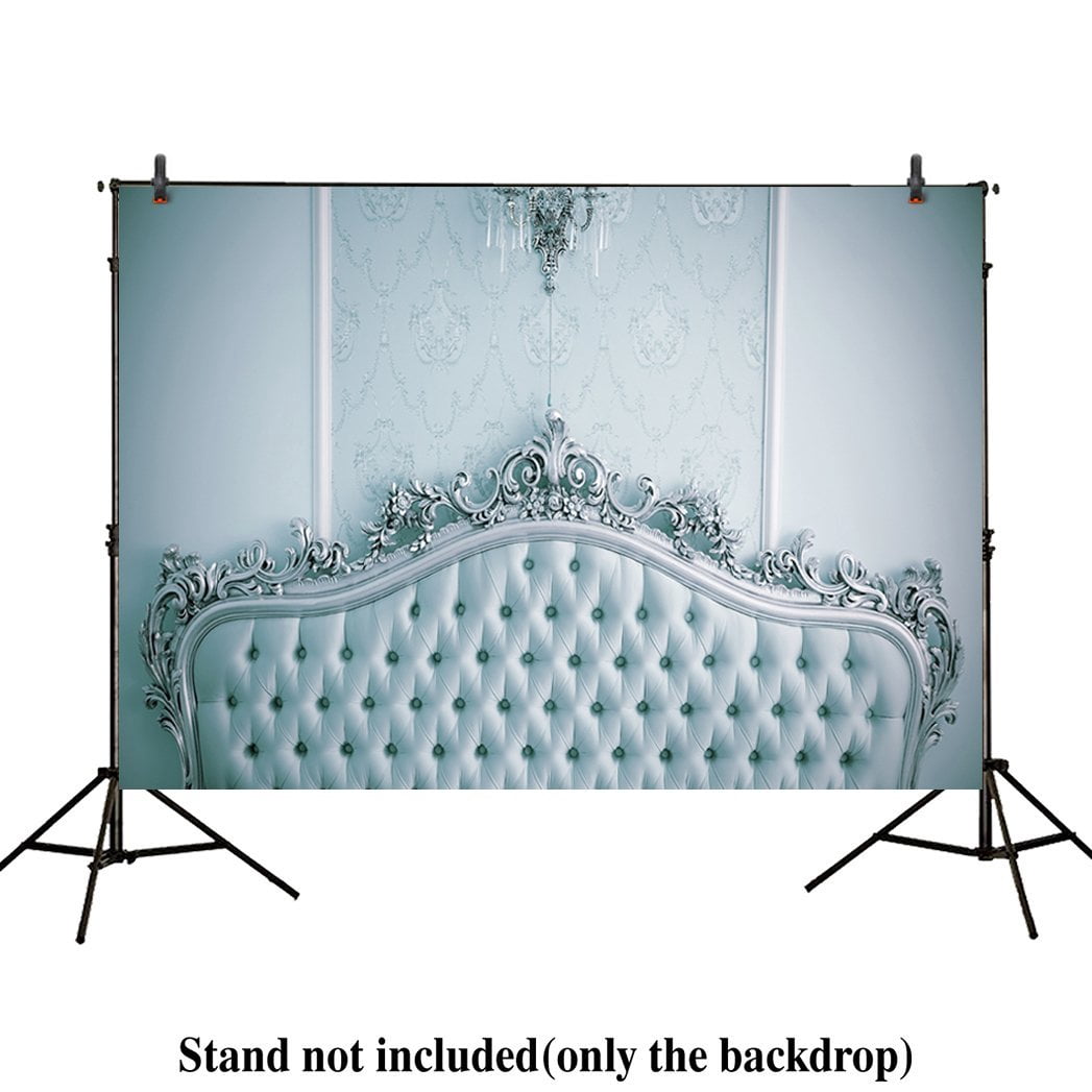 HelloDecor 7x5ft photography backdrops Elegant Tufted Luxury boys blue ...