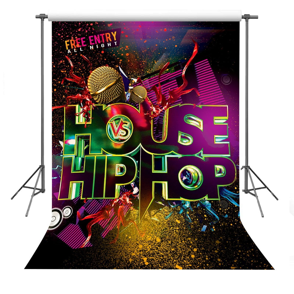 HelloDecor Background 5x7ft House Hip-Hop Party Photography Backdrop ...