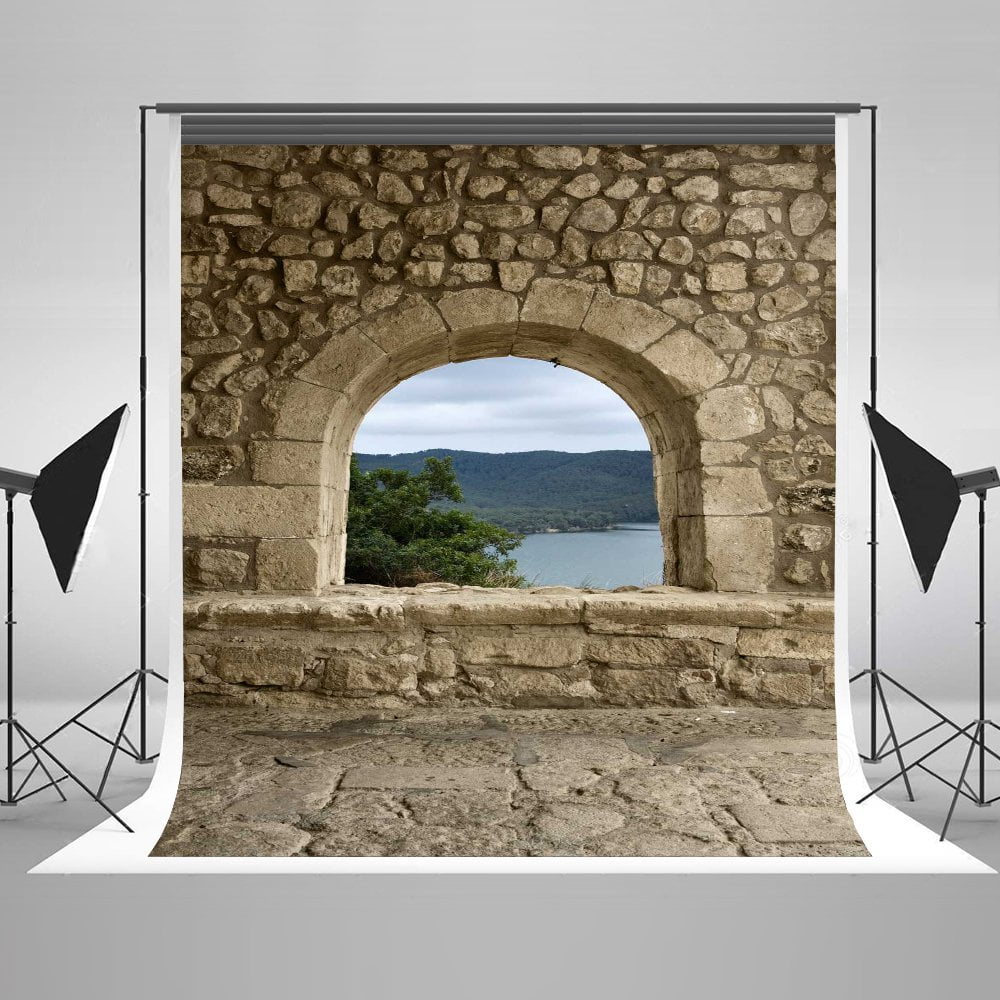 HelloDecor Brick Wall House Grotto Photo Backdrops for Photography ...