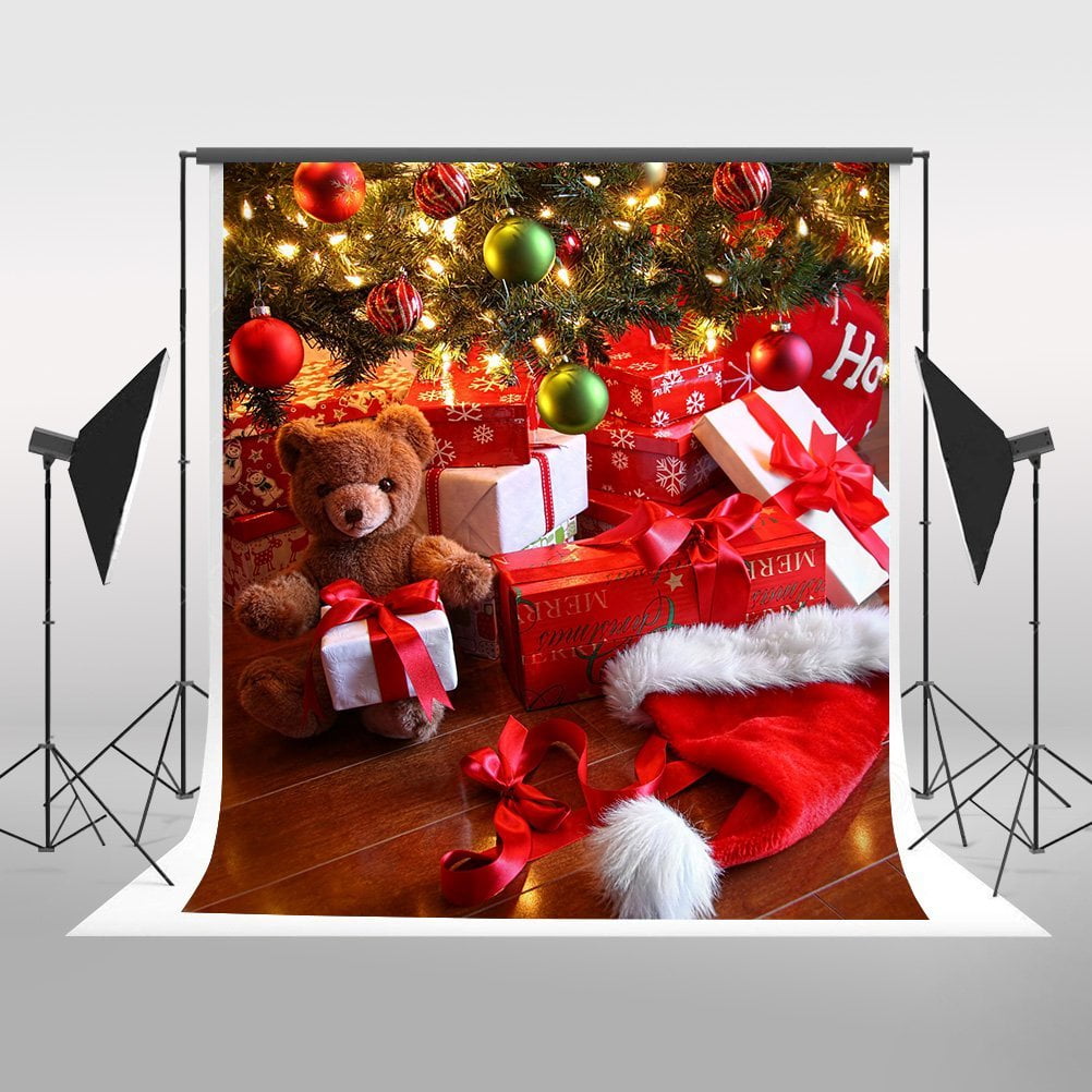 HelloDecor Christmas Photography Backdrops, 5x7ft Gift Boxes Christmas ...