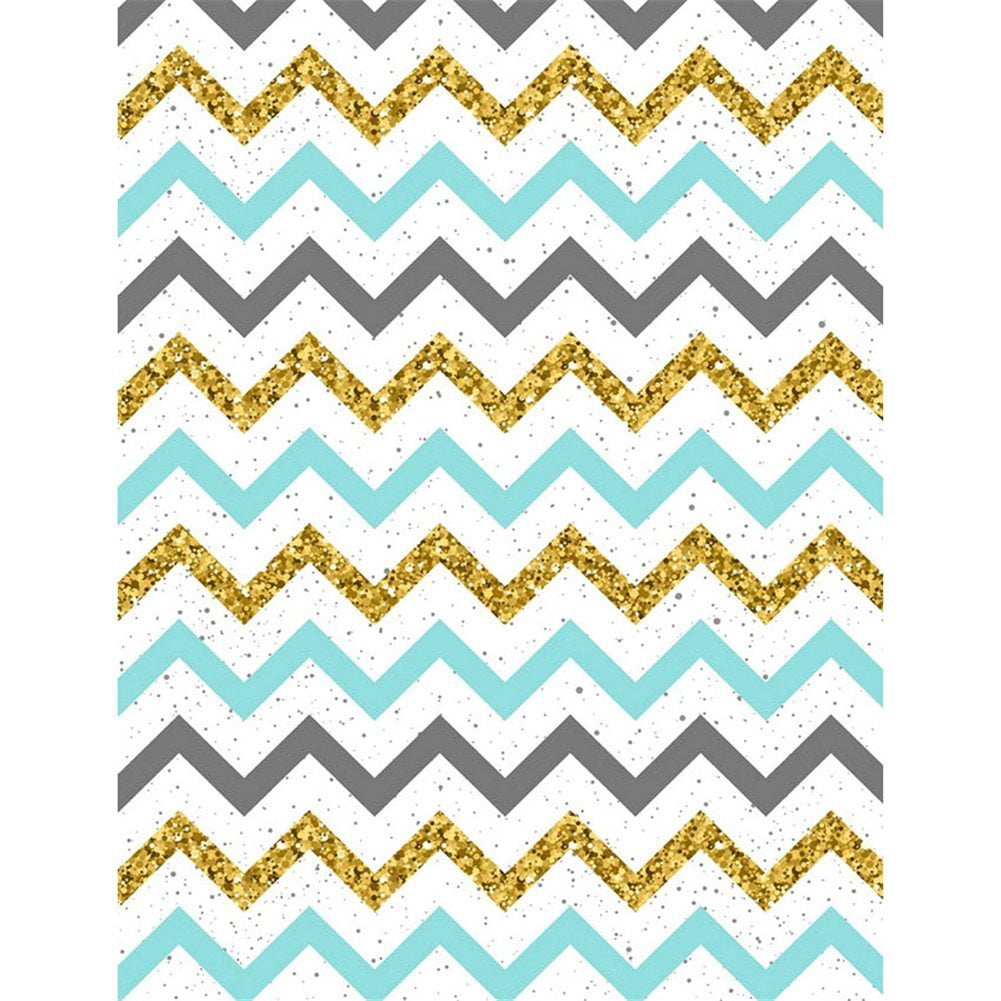 HelloDecor Glitter Chevorn Background Backdrops 5x7ft Baby Shower Photo ...