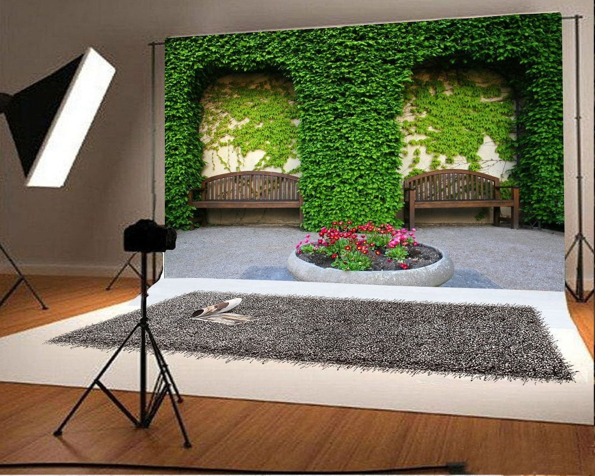 HelloDecor Ivy Backdrop 7x5ft Photography Background Green Plants Vines ...