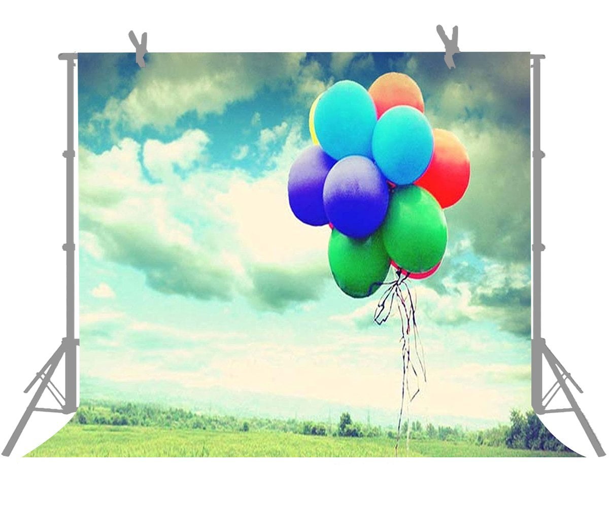 HelloDecor Photo Background 7x5ft Colorful Balloons Photography ...