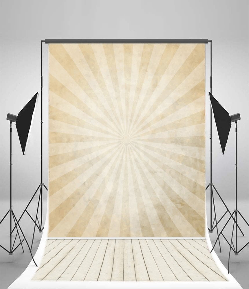 HelloDecor Photography Backdrop 5x7ft Retro Wall Radial Pattern Strips ...