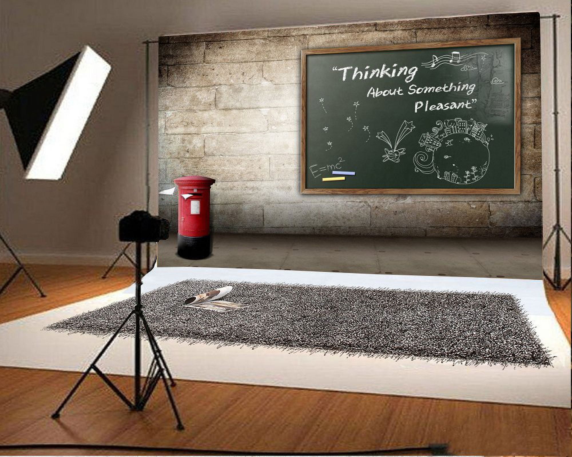 HelloDecor Photography Backdrop 7x5ft Wall Blackboard Design Chalk ...