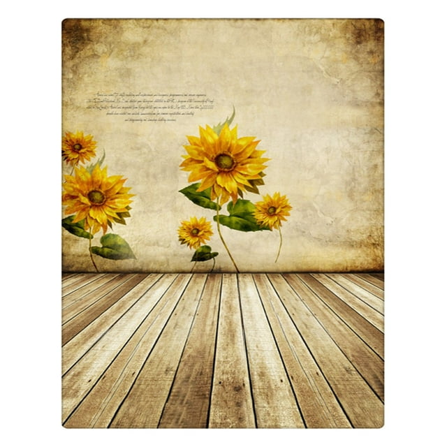HelloDecor Photography Backdrop Vintage 5x7ft Dark Wood Floor Photo ...
