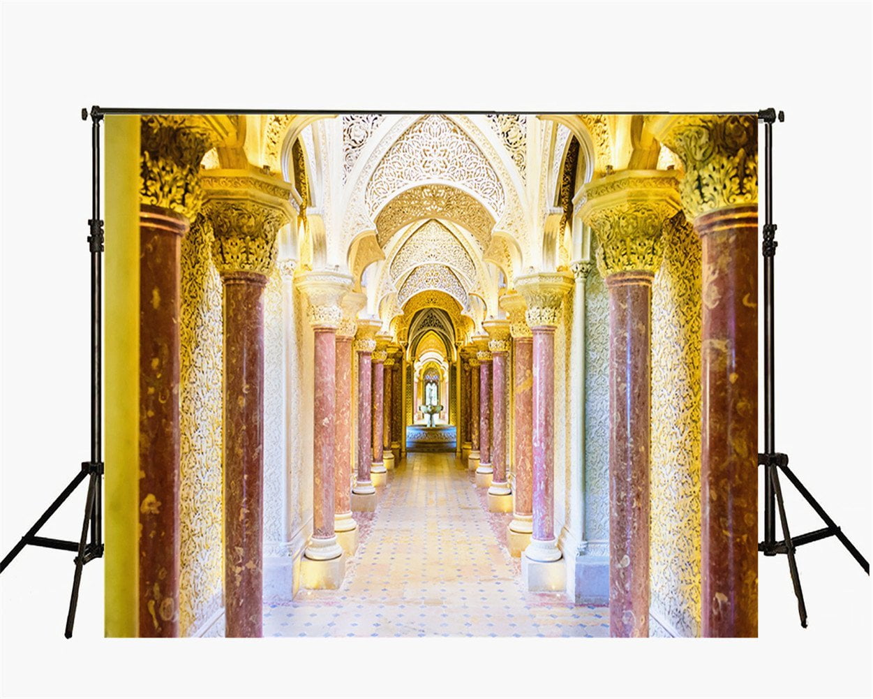 HelloDecor Photography Backdrops Yellow Indoor Palace Photography ...