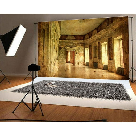 HelloDecor Shabby Building Backdrop 7x5ft Photography Background Old ...