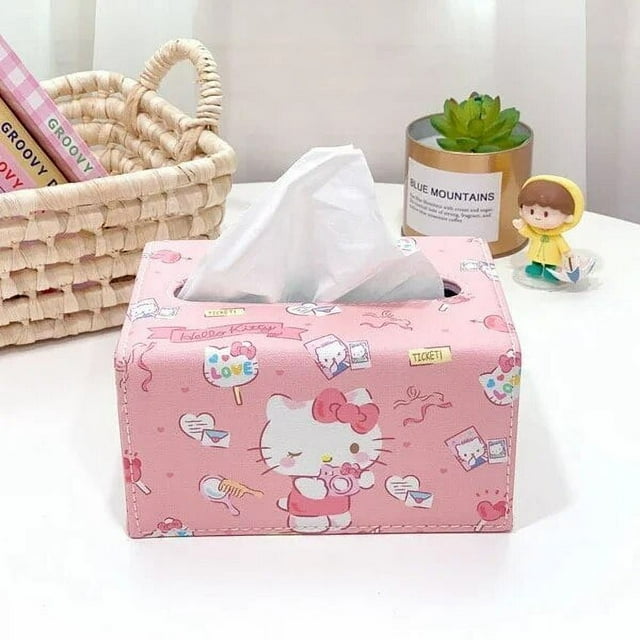 HelloKitty Anime Figure Sanrio Tissue Box Cute Kawaii Kuromi MyMelody ...
