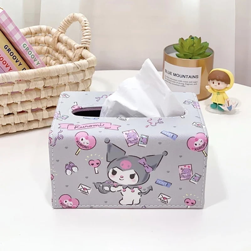 HelloKitty Anime Figure Sanrio Tissue Box Cute Kawaii Kuromi MyMelody ...