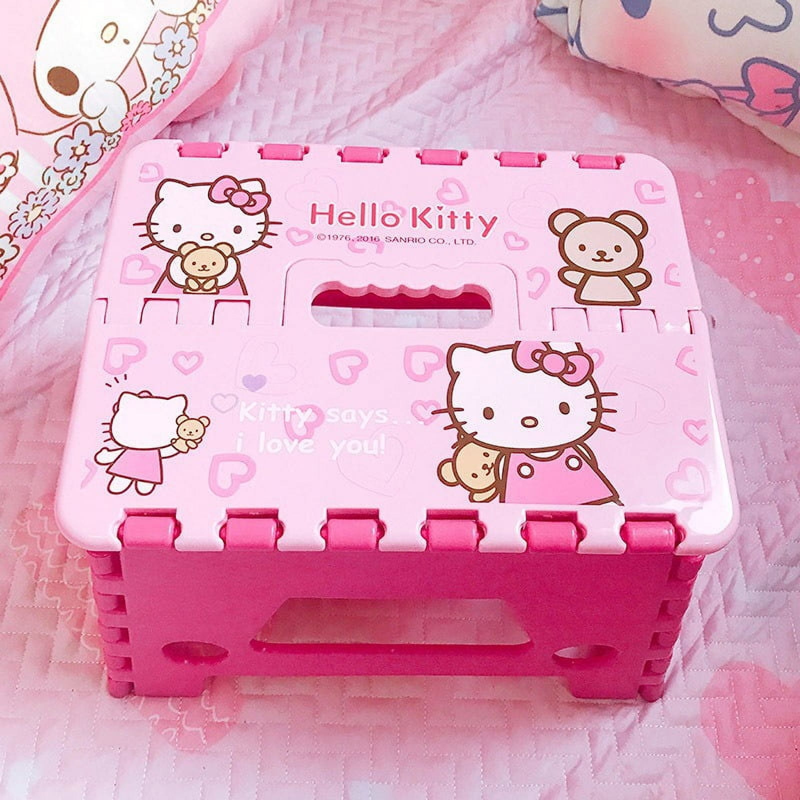 HelloKittys Portable Folding Stool Sanrios Anime Kawaii Adult Home ...