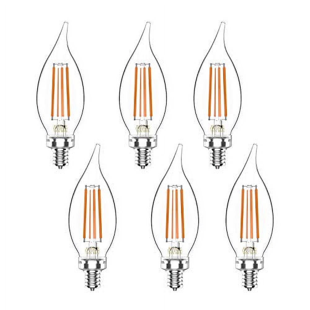 Helloify 60W Equivalent Dimmable 5.5W BA11(CF35) Vintage LED Edison ...