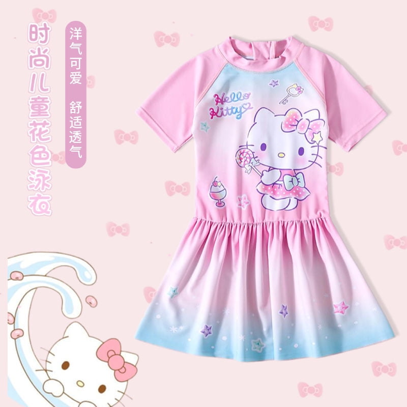 Hellokitty Children's Swimsuit 2024 New Girls' Swimsuit Quick-Drying ...