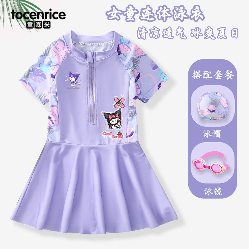 Hellokitty Clow M Children's Swimsuit Girls' One-Piece Girl 2024 New ...
