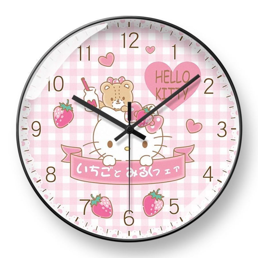 Hellokitty Home Products Hello Kitty Cute Wall Clock Children's Room ...