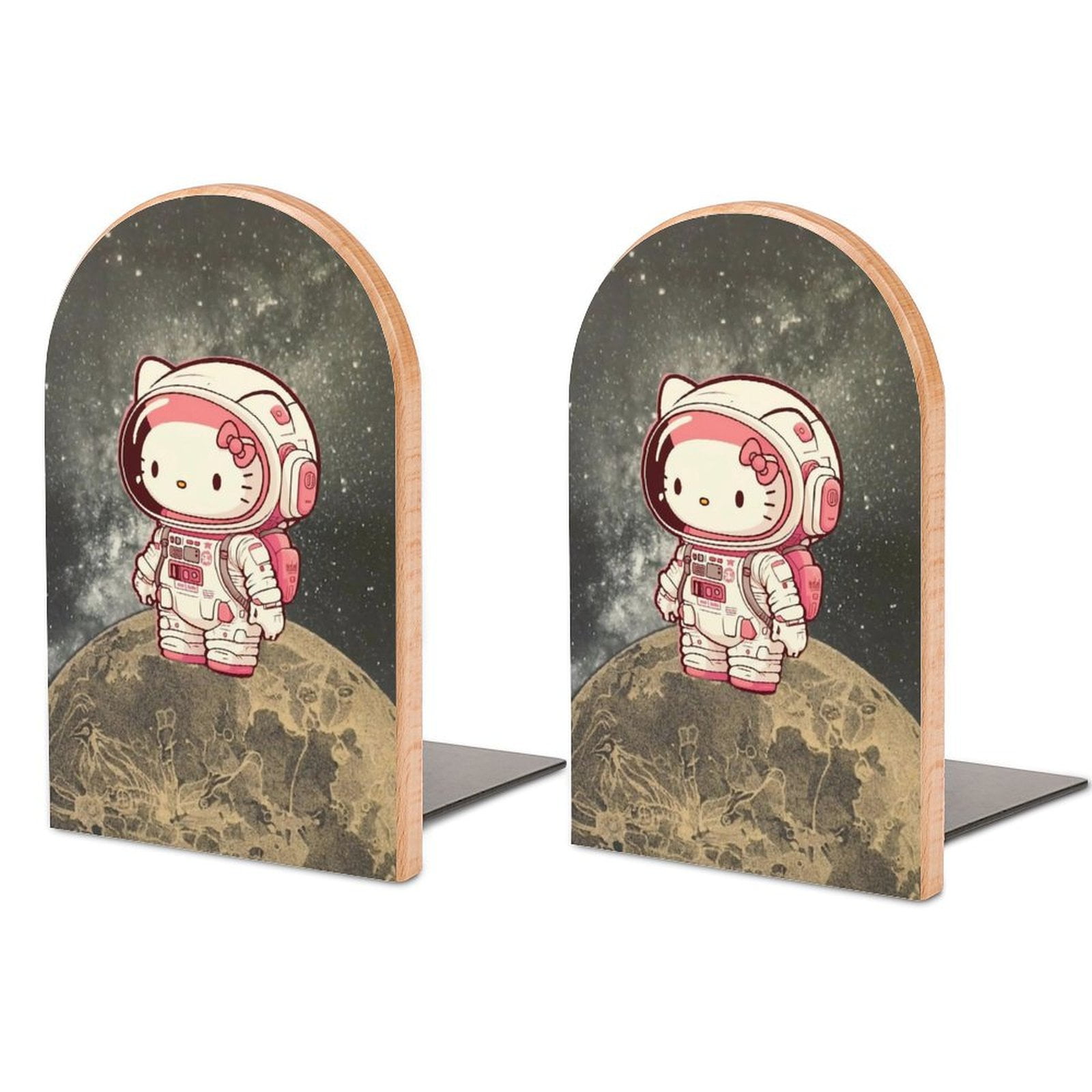 Hellokitty Moon Space Book Ends,BookEnds Supports for Bookrack Desk ...