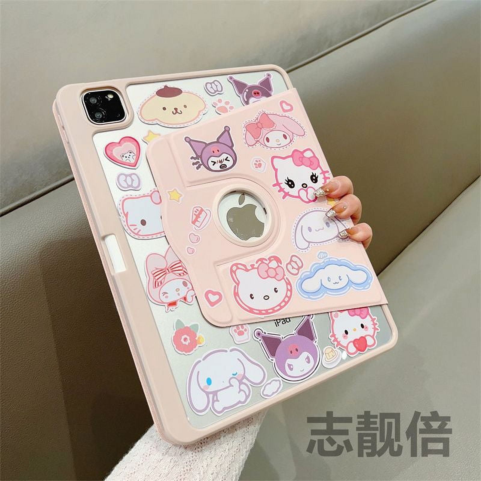 Hellokitty Sanrio 360 Rotating iPad Protective Case 10.2-Inch Acrylic ...