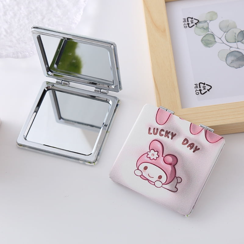 Hellokitty Sanrio Portable Folding Mirror Cute Clow M Square Mirror ...