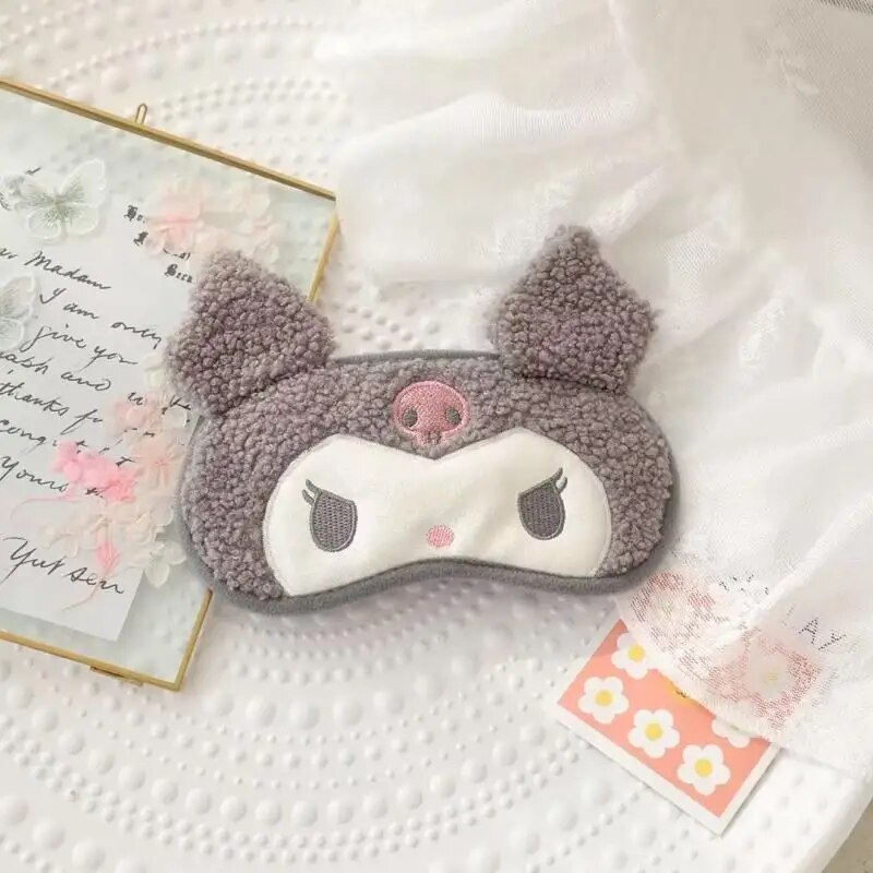 Hellokitty Y2K Sanrios Kawaii Kuromi Cartoon Plush Eye Mask Cute ...