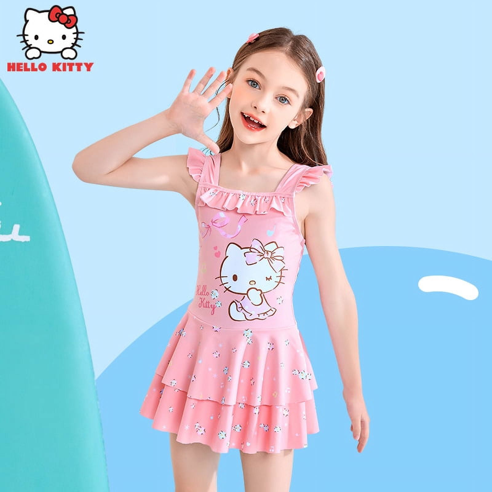 Hellokittyhellokitty Children's Swimsuit Girls' One-Piece Medium and ...