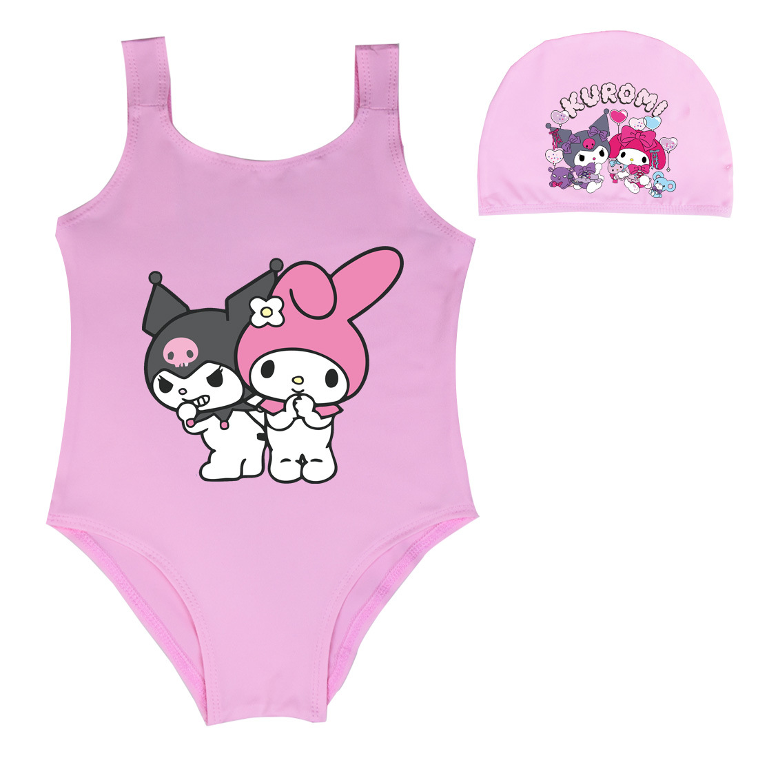 Hellokittykuromi Clow M Swimsuit Children Swimsuit Girls' One-Piece ...