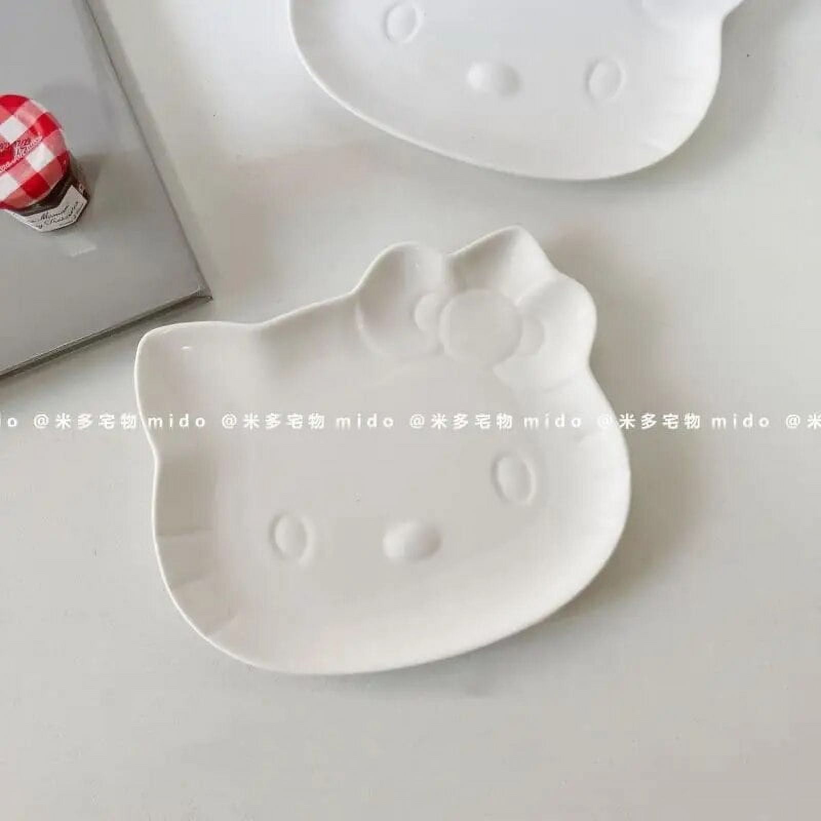 Hellokittys Cartoon Sanrio Dinner Plate Creative Kawaii Ceramic Plate ...