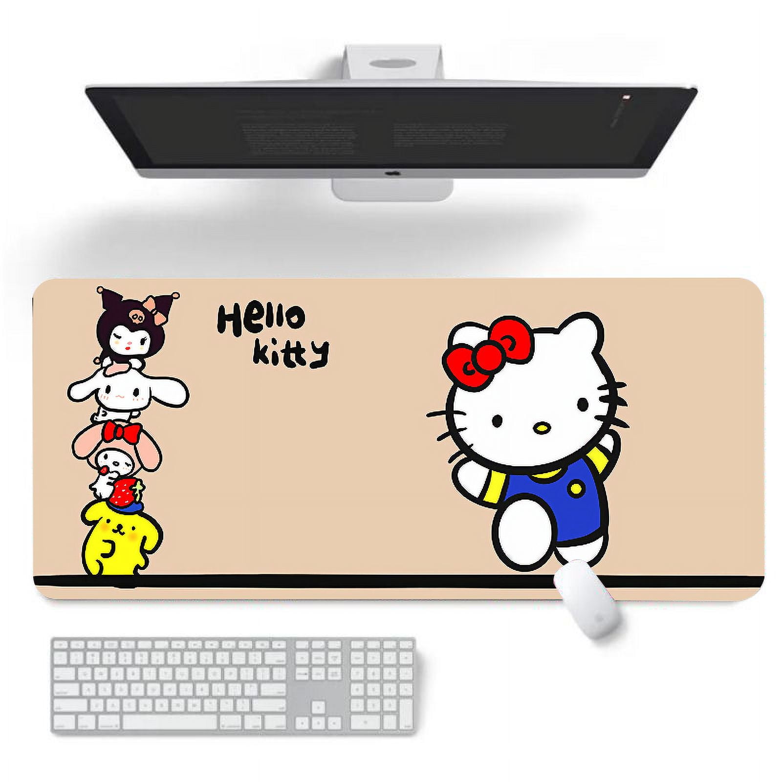 Hellos Cat Kitty Pc Accessories Anime Mouse Pad Xxl Gaming Laptops ...