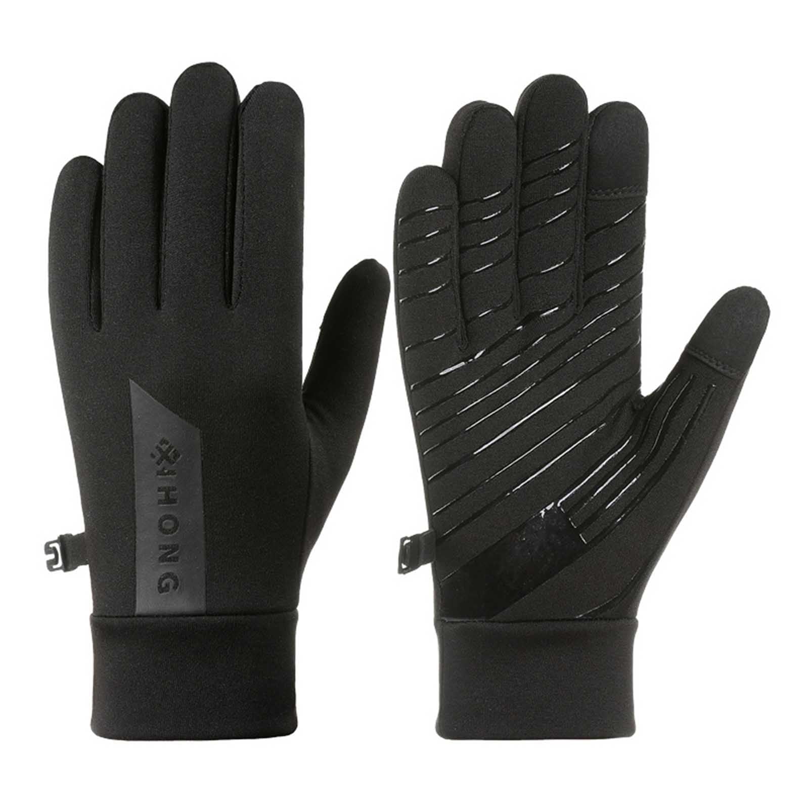 Hellosay Men Winter Ski Snow Warm Gloves Thermal Warm Fleece Lined ...