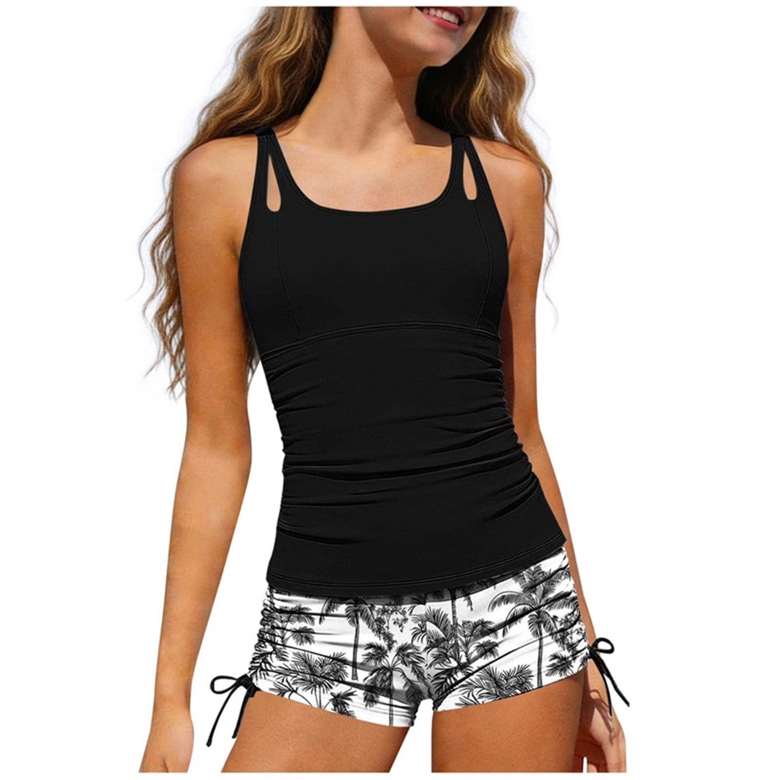 Hellosay Teen Girl Swimsuits with Padding 2 Piece Adjustable Straps ...
