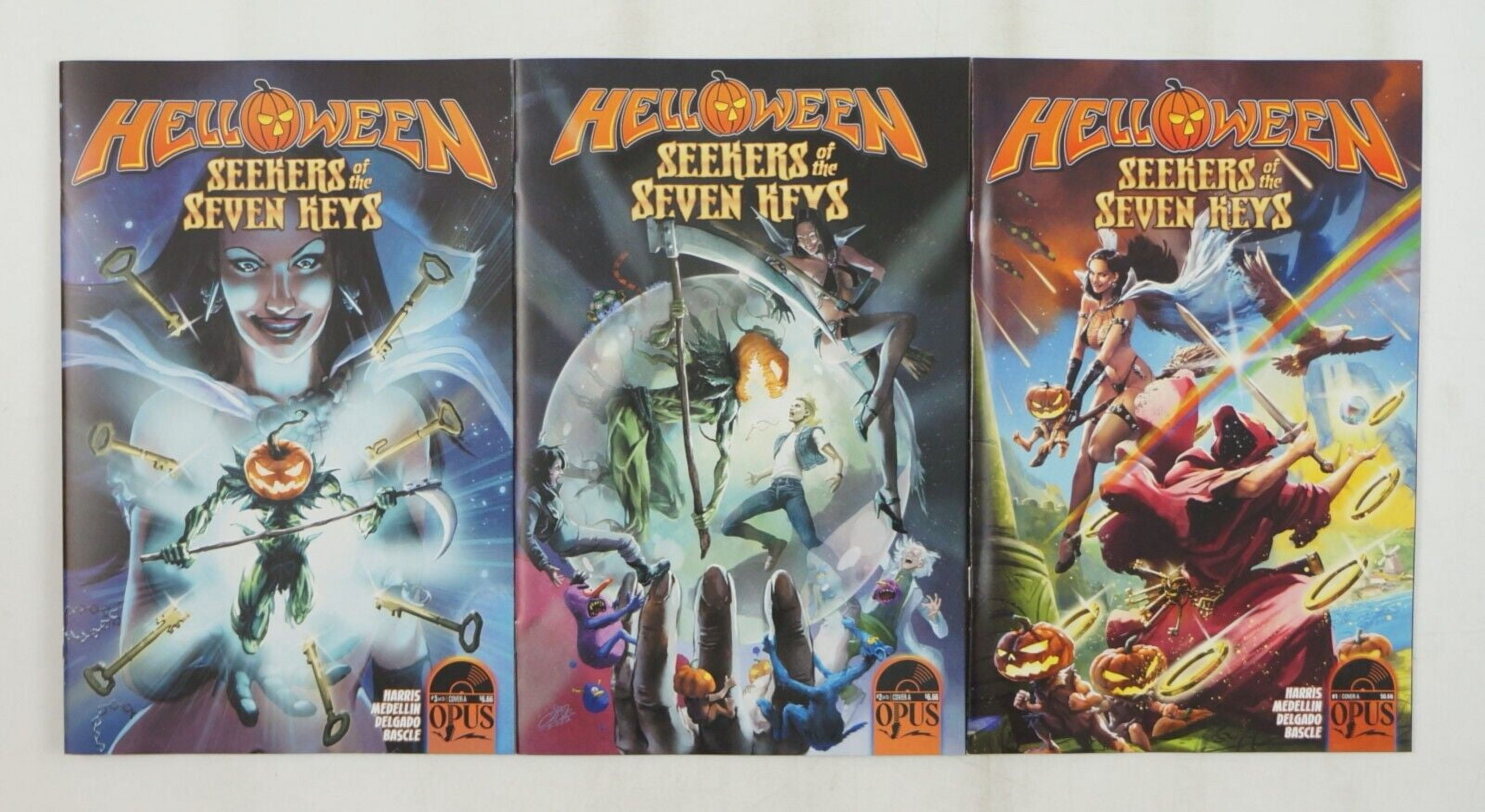Helloween: Seekers of the Seven Keys #1-3 VF/NM complete series All Cover A Variants ; Opus ...