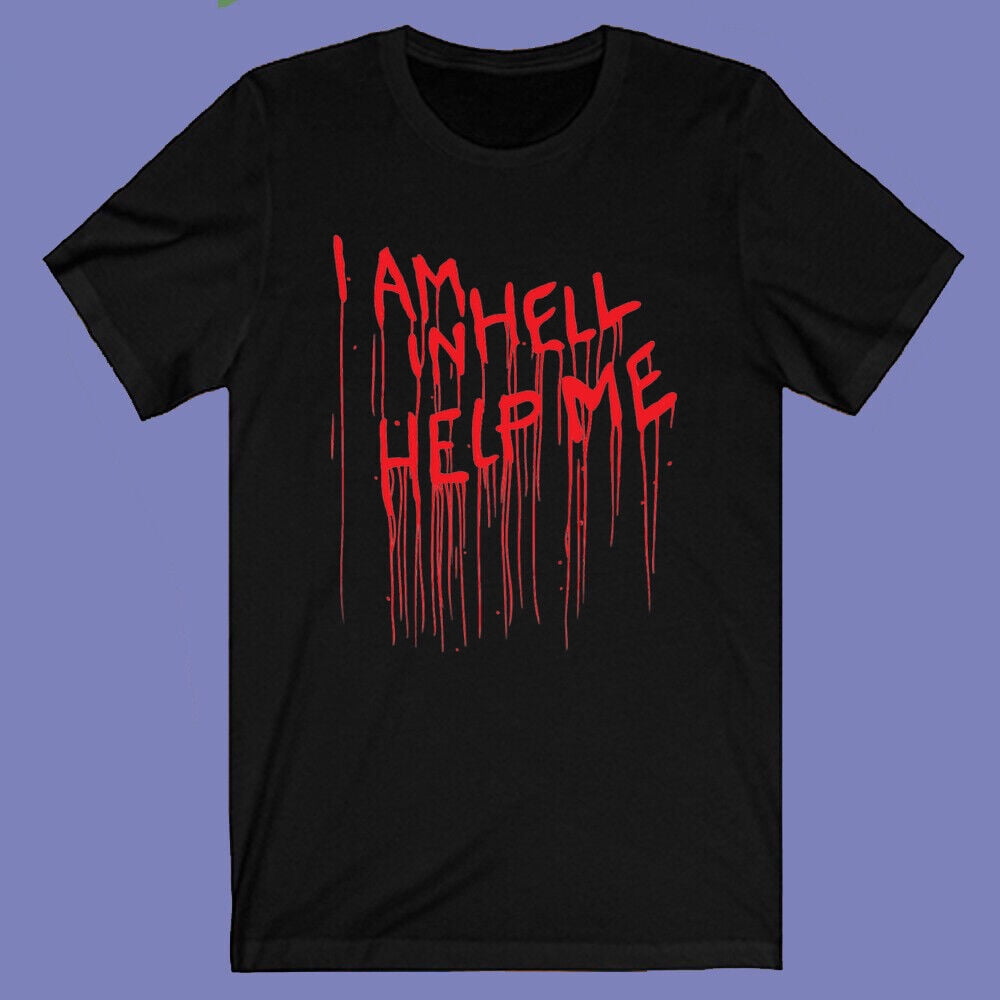 Hellraiser Horror Movie I Am In Hell, Help Me Men's Black T-shirt Size ...