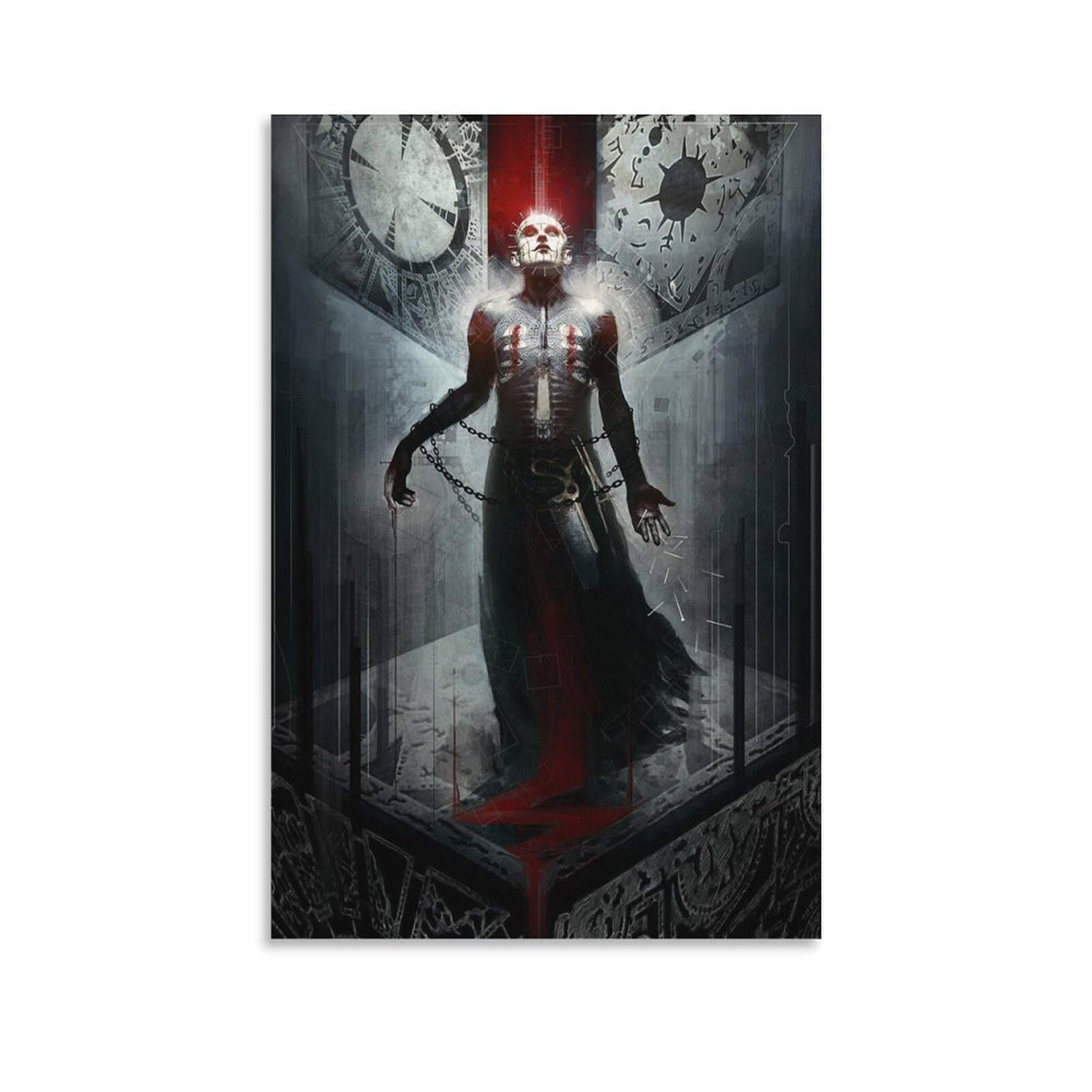 Hellraiser Horror Movie Pinhead Hell Priest Wall Art Posters On Canvas ...