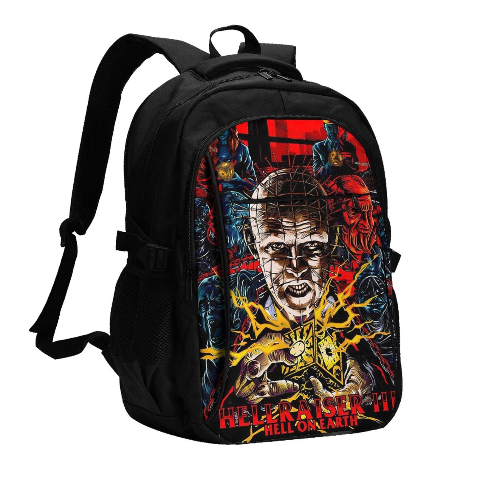 Hellraiser Laptop Backpack with USB Charging Port Shoulders Bag Travel ...