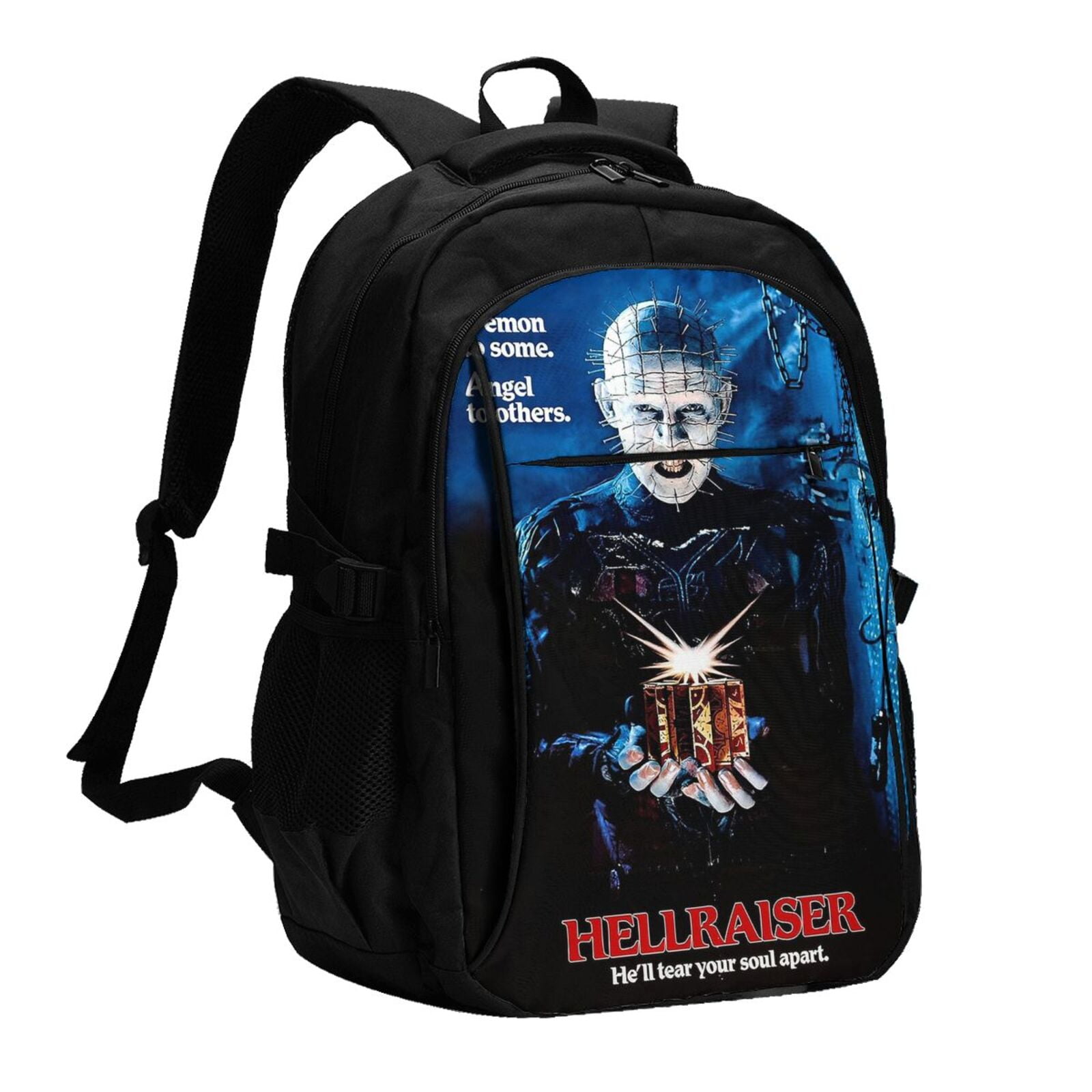 Hellraiser Laptop Backpack with USB Charging Port Shoulders Bag Travel ...