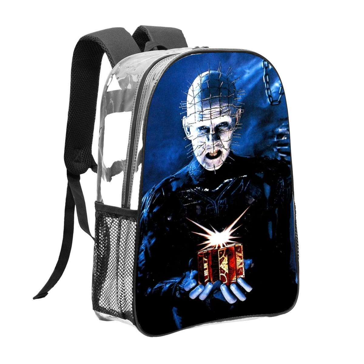 Hellraiser Pattern Transparent Backpack Lightweight And fashionable ...